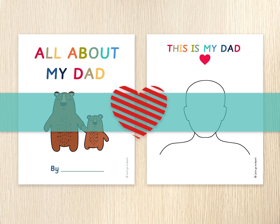 All About My Dad Book, Father's Day Gift, Birthday, Present for Dad ...