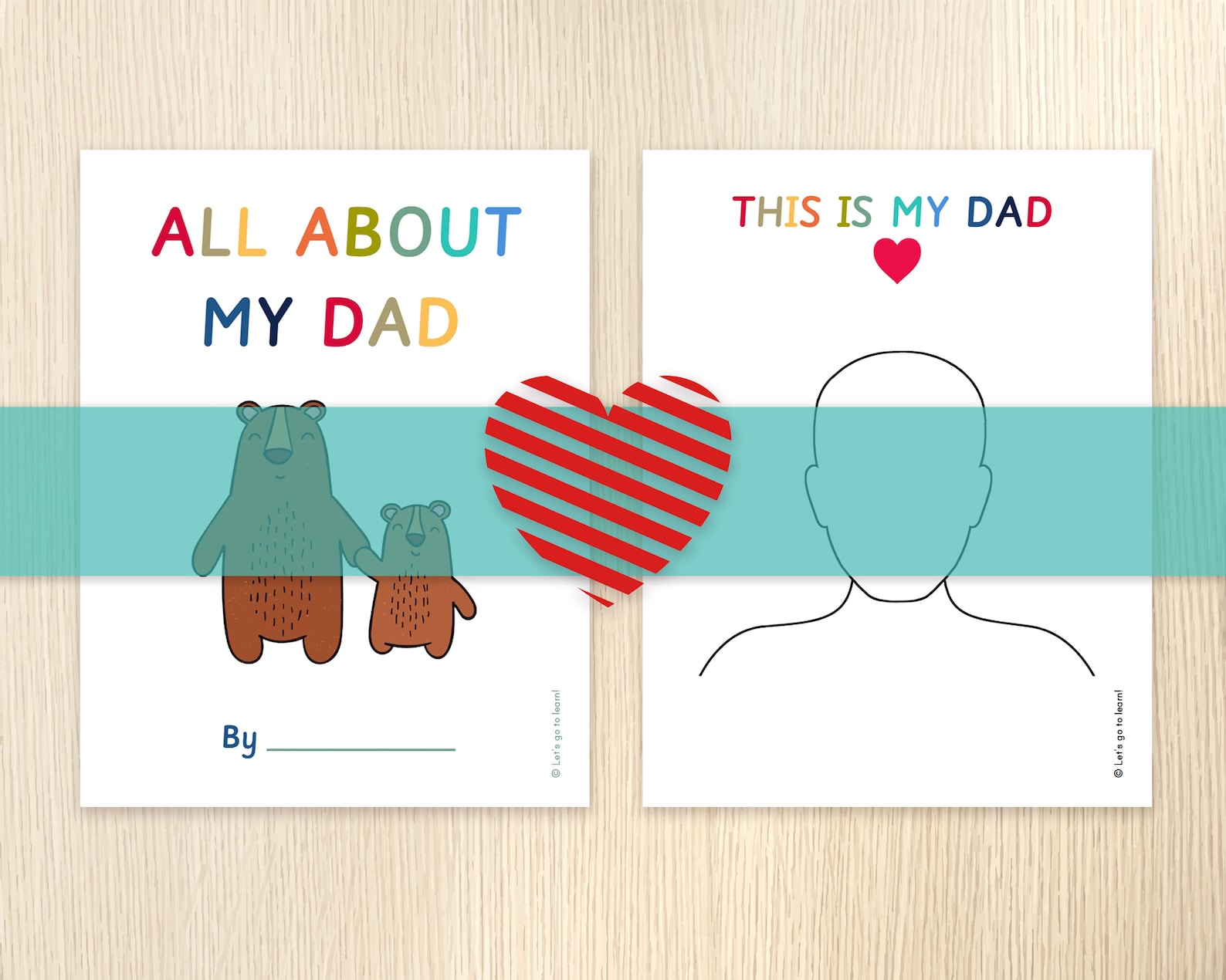 All About My Dad Book Father's Day Gift Birthday - Etsy