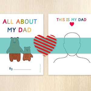 All About My Dad Book, Father's Day Gift, Birthday, Present for Dad ...
