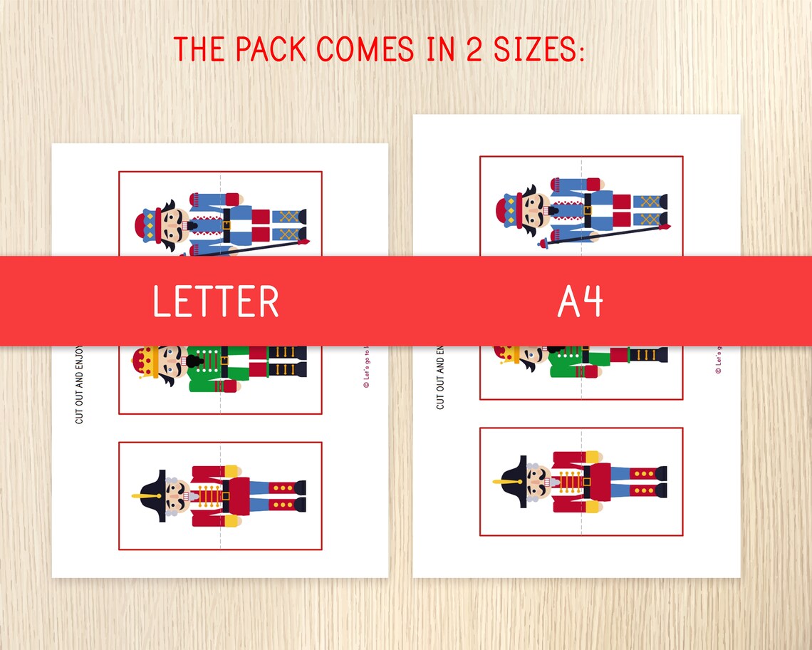 Nutcracker Matching Game Matching Activity 40 Puzzles - Etsy