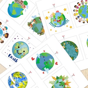 Earth Day Matching Game - 32 Puzzles - Matching Activity - Game for ...