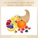 Thanksgiving Game, Build Your Own Cornucopia or Horn of Plenty ...