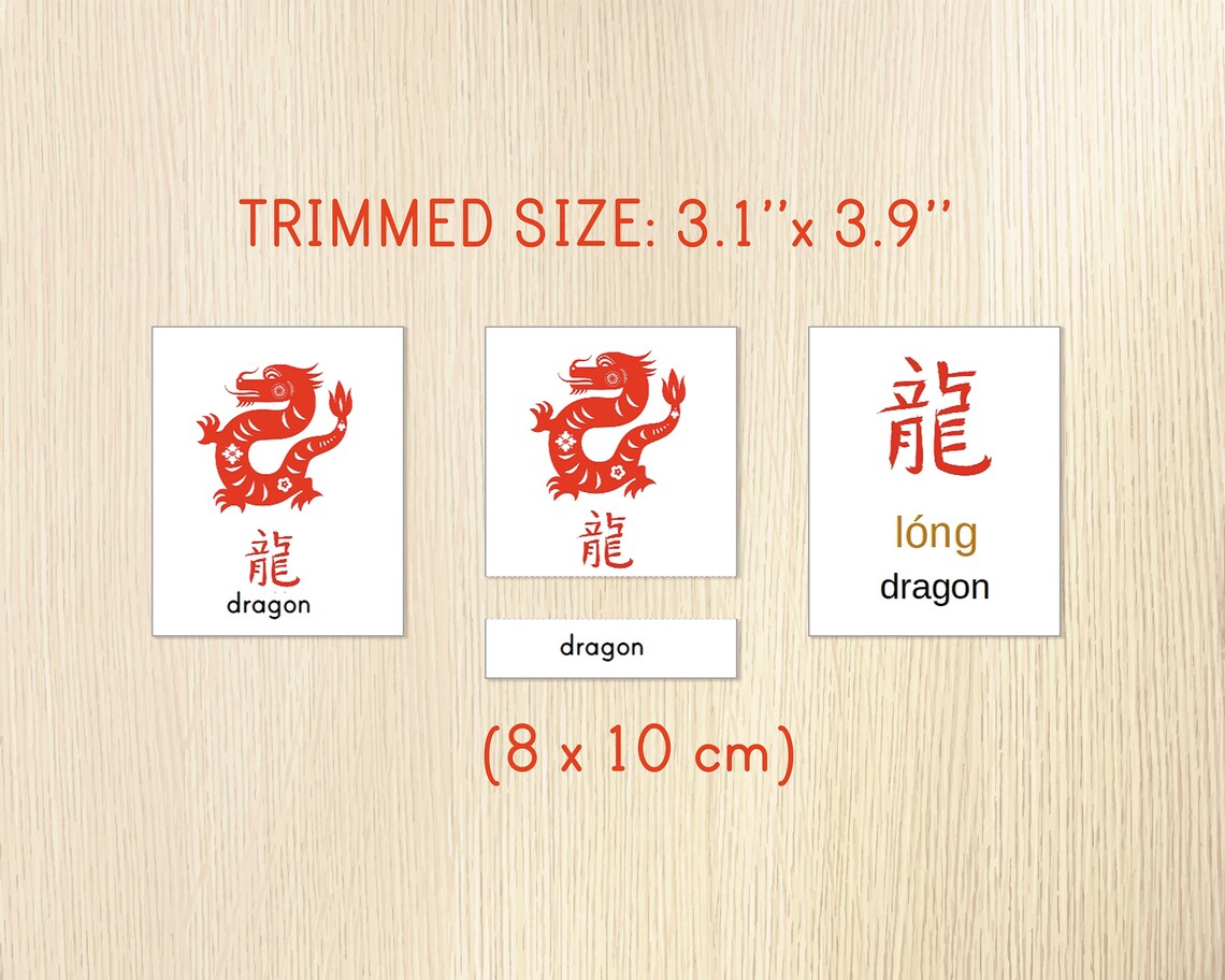 Chinese Zodiac Animals - Chinese Mandarin& English - Bilingual, Three ...