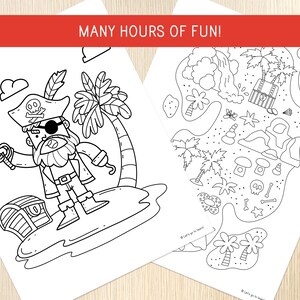 Pirates Coloring Pages, Pirates Birthday Party Activity, Coloring ...
