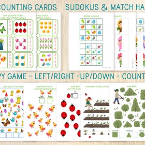 Spring Worksheets, Spring Learning Pack, Spring Busy Book, Preschool ...