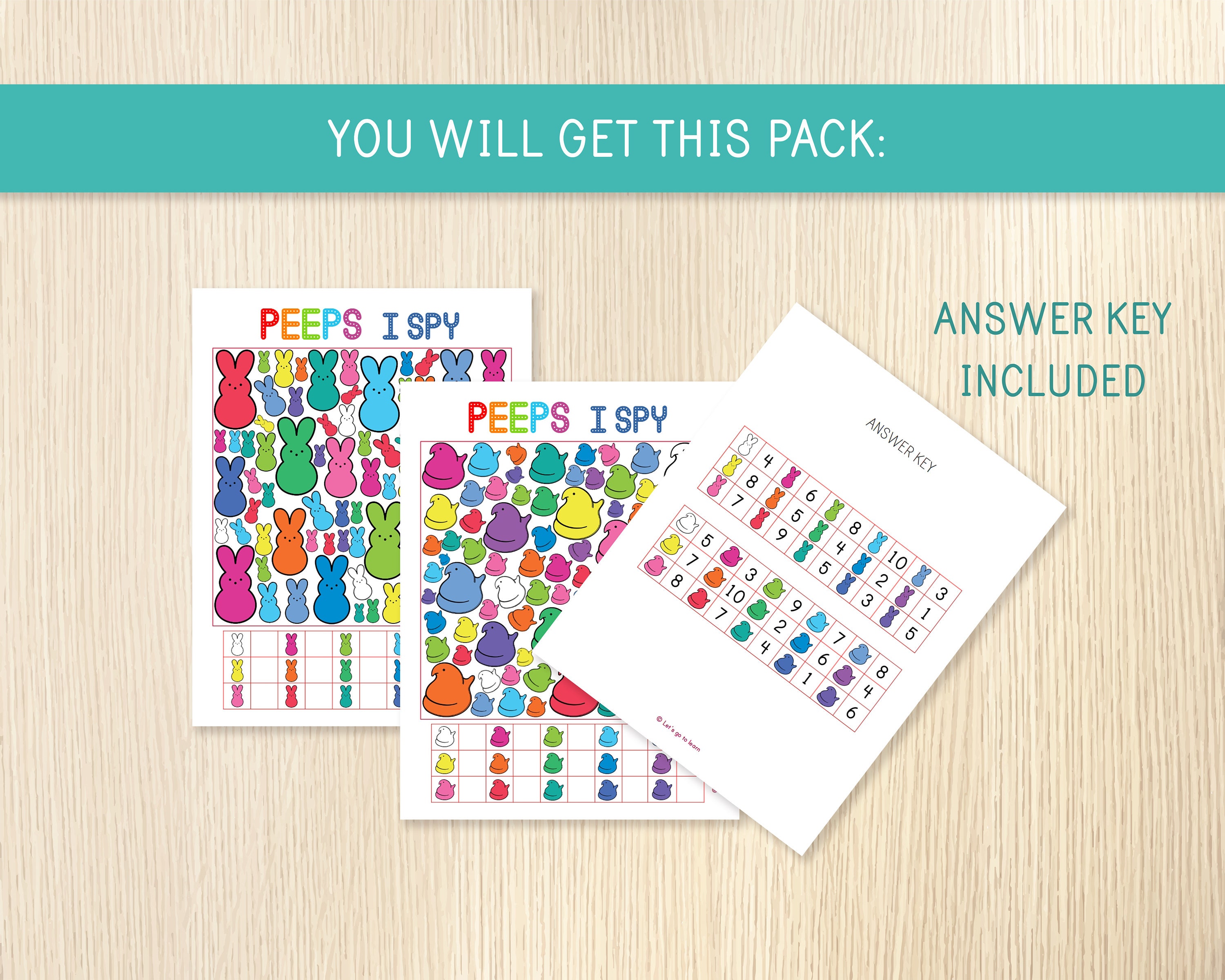 Easter I Spy Games - Peeps I Spy - Counting Practice - Look & Find ...