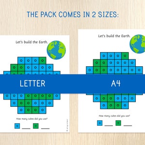 Space Snap Cubes Mats, Connecting Cubes Task Cards, Preschool ...