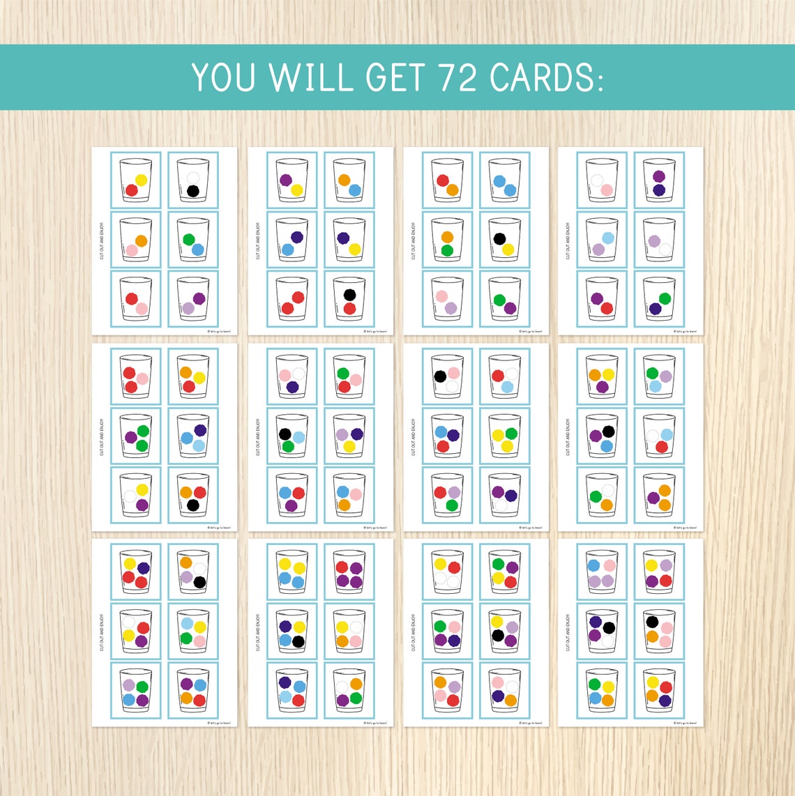 Color Sorting Game With Pom Poms, Color Matching Activity, Toddler ...