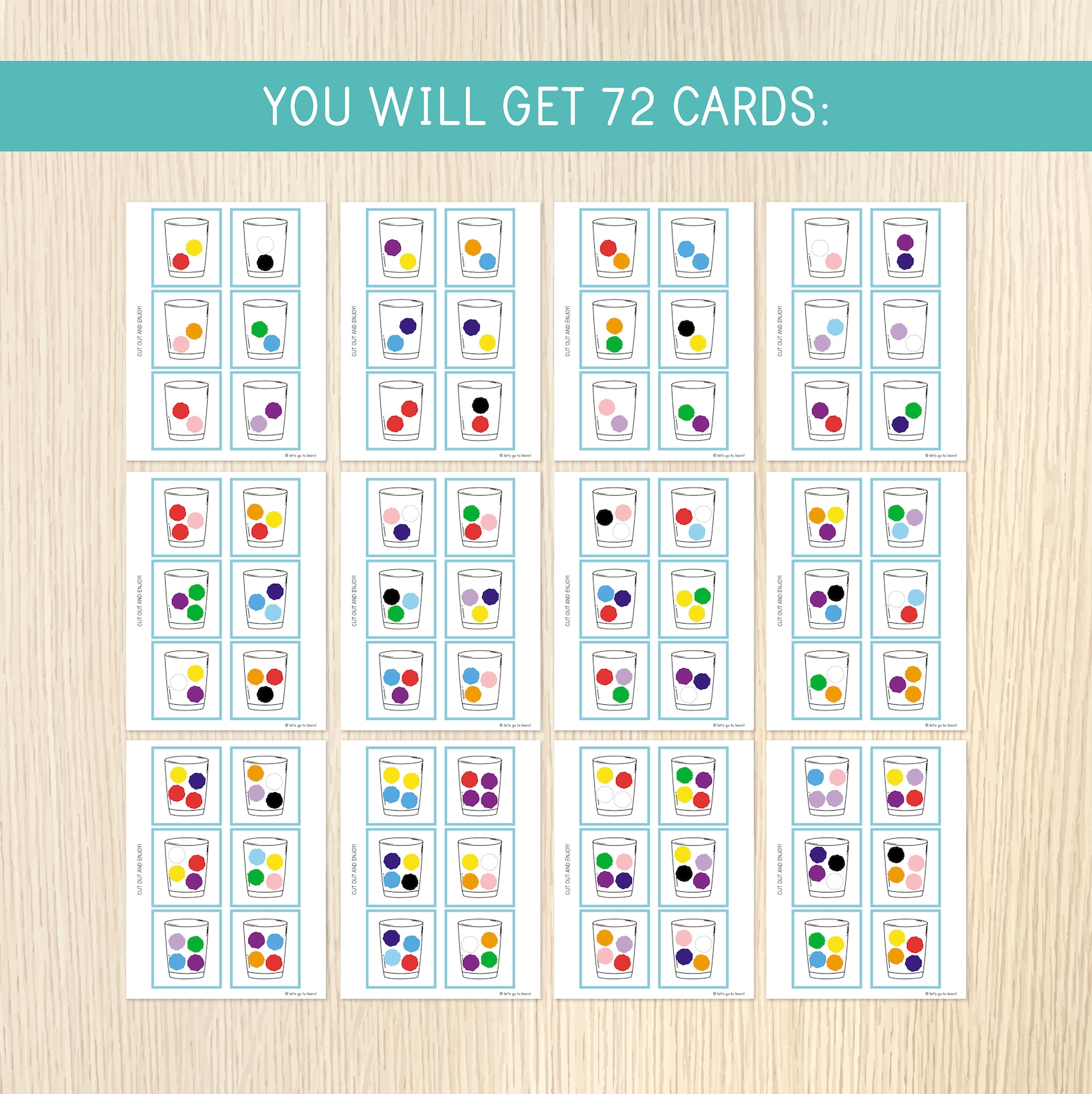 Color Sorting Game With Pom Poms, Color Matching Activity, Toddler ...