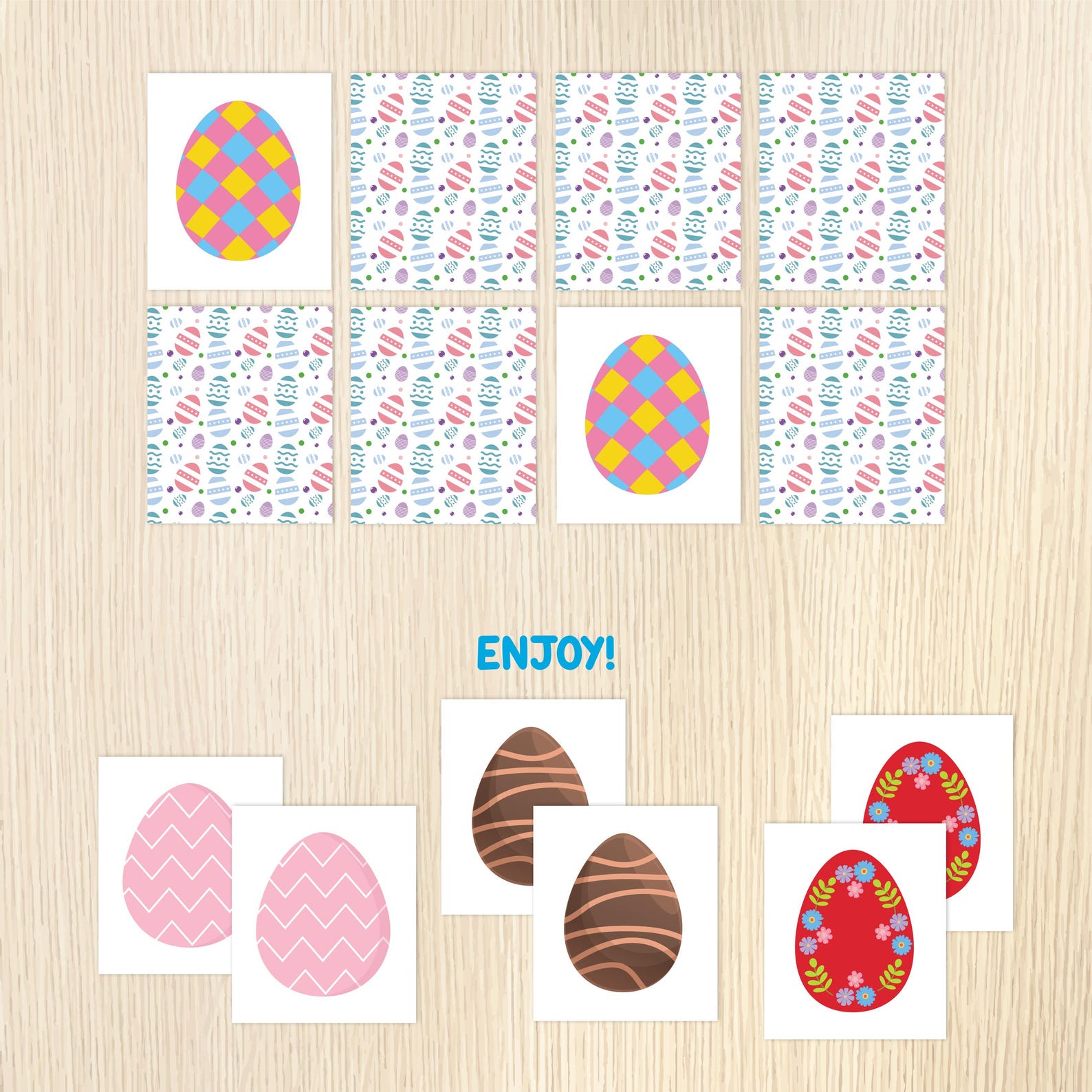 Easter Eggs Memory Game - Easter Matching Activity - Toddler, Preschool ...