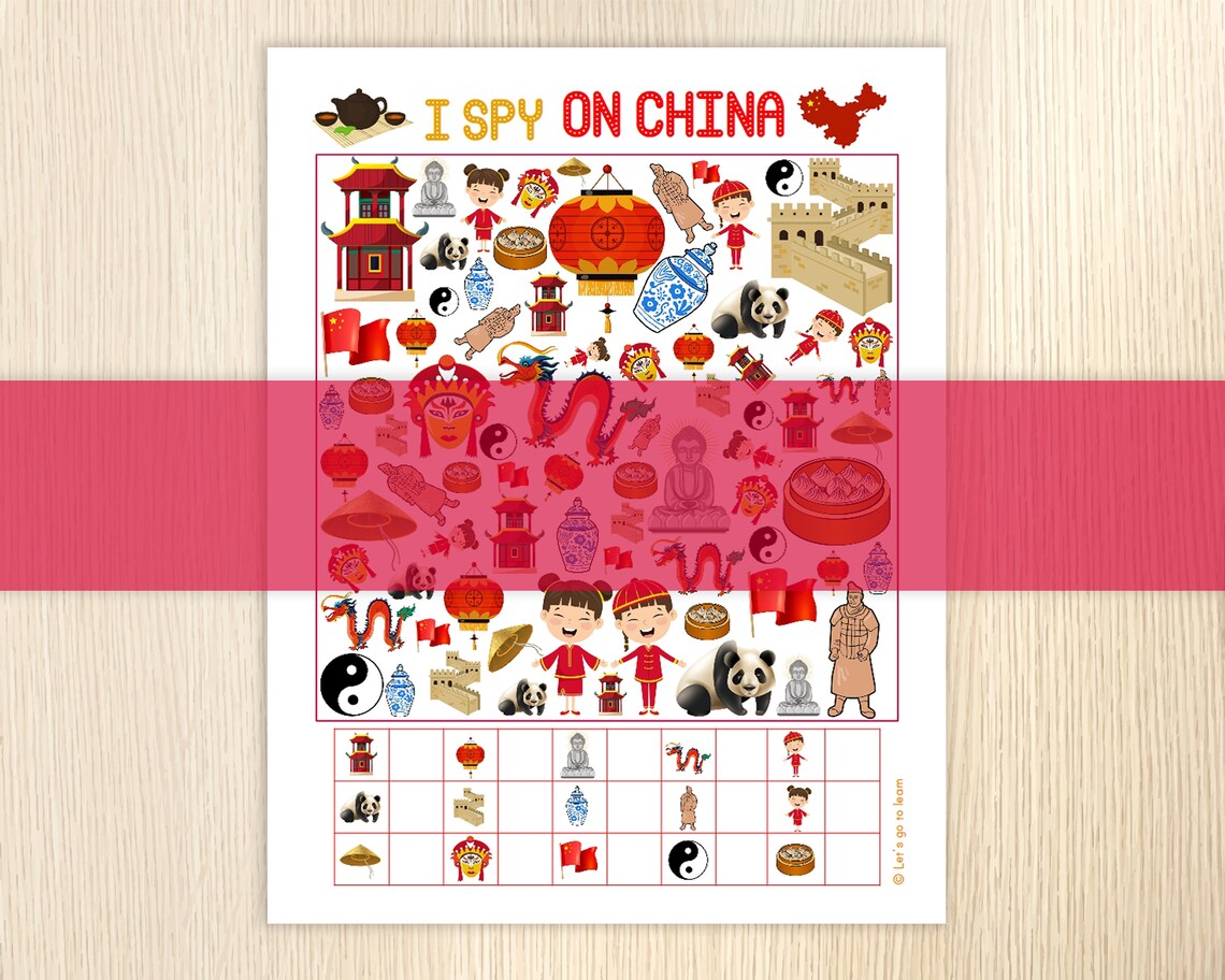 Chinese New Year I Spy Games Chinese Zodiac Animals Lunar | Etsy