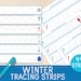 Dinosaurs Tracing Strips, Tracing Practice, Toddler, Preschool ...