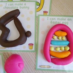 Easter Play Dough Mats, 14 Visual Cards, Play Doh, Toddler Activity ...