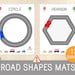 Shapes Tracing Road Mats, Math Busy Book, Geometry, Toddler, Preschool ...