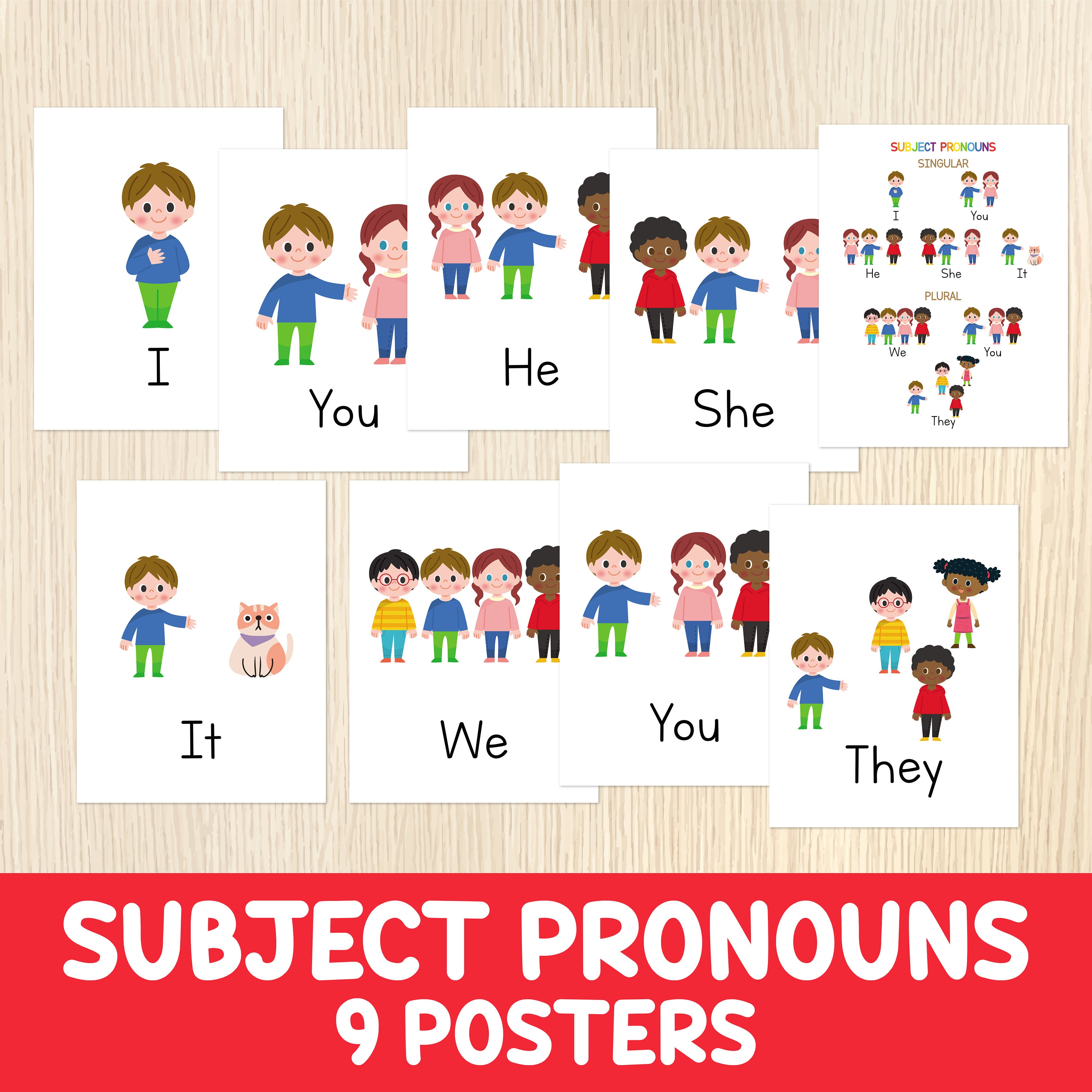 Subject Pronoun Clipart