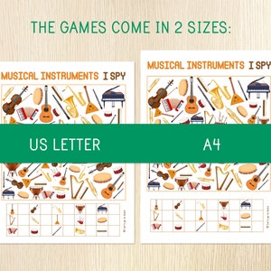 Musical Instruments I Spy Games, Counting Activity, Look and Find ...