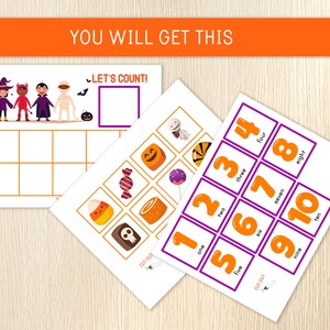 Halloween Counting Activity, Numbers 1-10, Learn to Count, Toddler ...