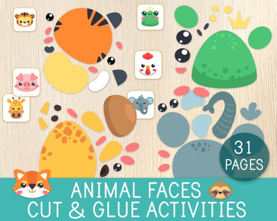 Preschool Cut Out Animals