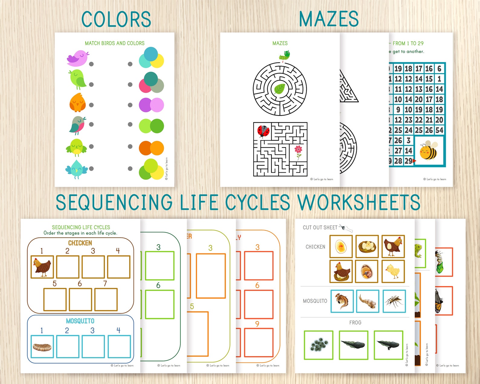Spring Worksheets, Spring Learning Pack, Spring Busy Book, Preschool ...