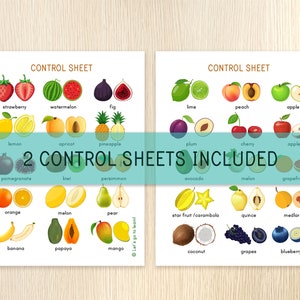 Fruit Slices Matching Activity, Outside & Inside Fruits, Montessori ...