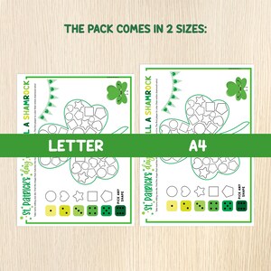 St. Patrick's Day Roll a Shamrock Game - Classroom St Patty's Party ...