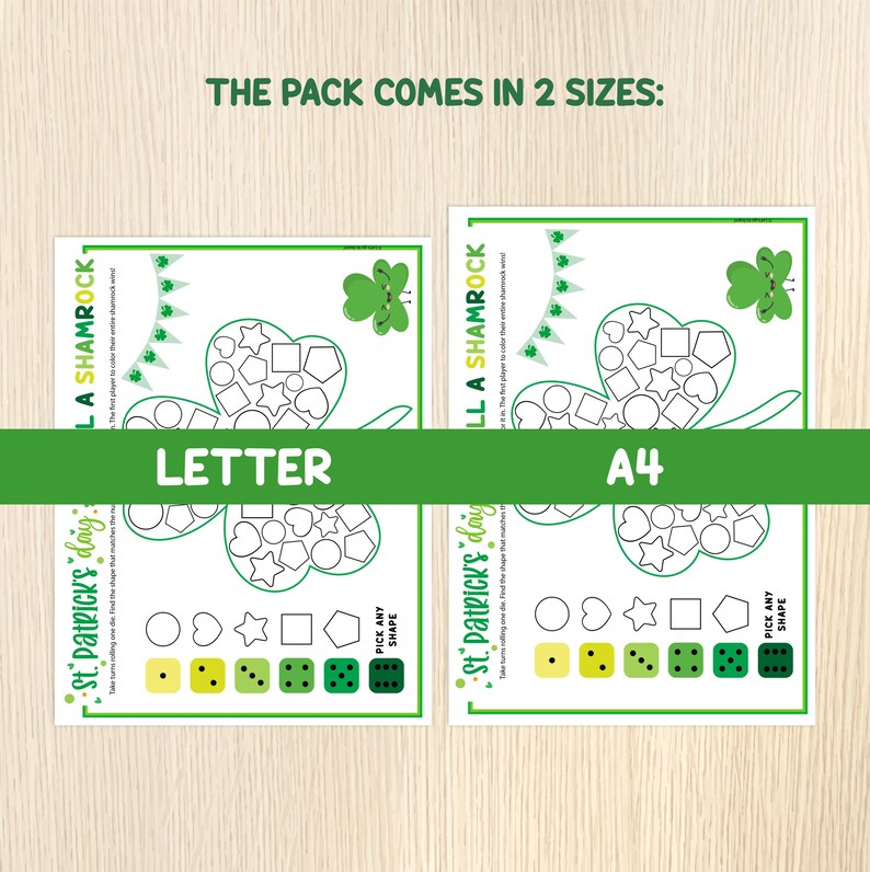 St. Patrick's Day Roll a Shamrock Game - Classroom St Patty's Party ...