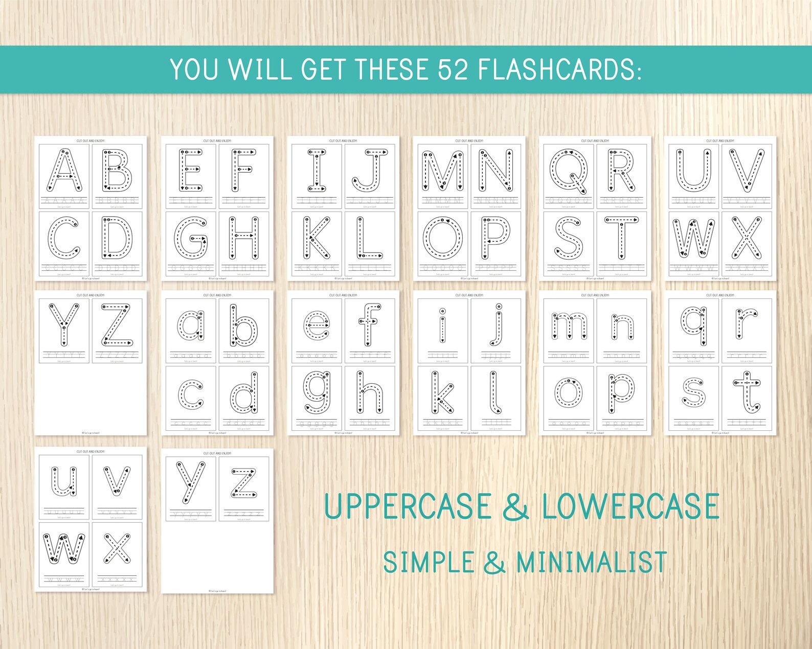Letters Formation Flashcards, Alphabet Tracing Practice, Preschool ...