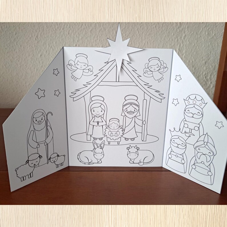 Nativity Scene Craft – Printable Christmas Nativity Diorama – Christmas ...