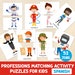 Professions Matching Activity in SPANISH, 52 Puzzles, Jobs, Community ...