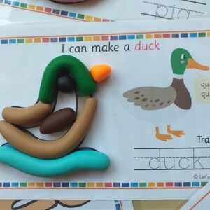 Farm Animals Playdough Mats, 12 Visual Cards, Play Doh, Toddler ...