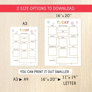 Daily Morning Board, Circle Time Calendar, Preschool & Kindergarten ...