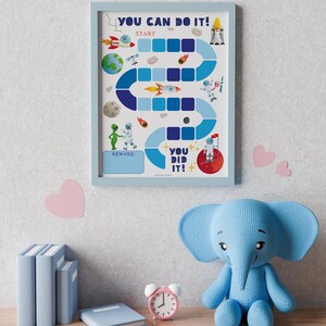 Astronaut Reward Chart - Space Sticker Chart - Toddler, Preschool Kids ...