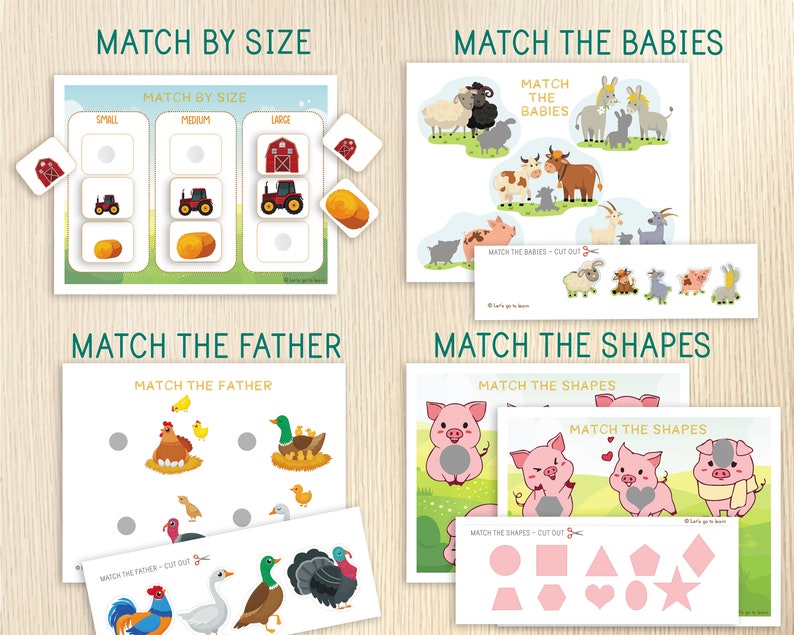 Farm Busy Book Farm Animals Toddler Preschool Kindergarten | Etsy