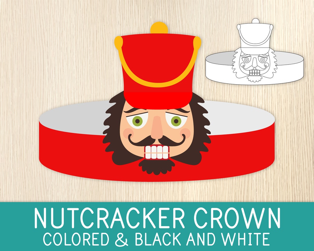 Nutcracker Paper Crown, Party Hat for Kids & Adults, Headband, Party ...