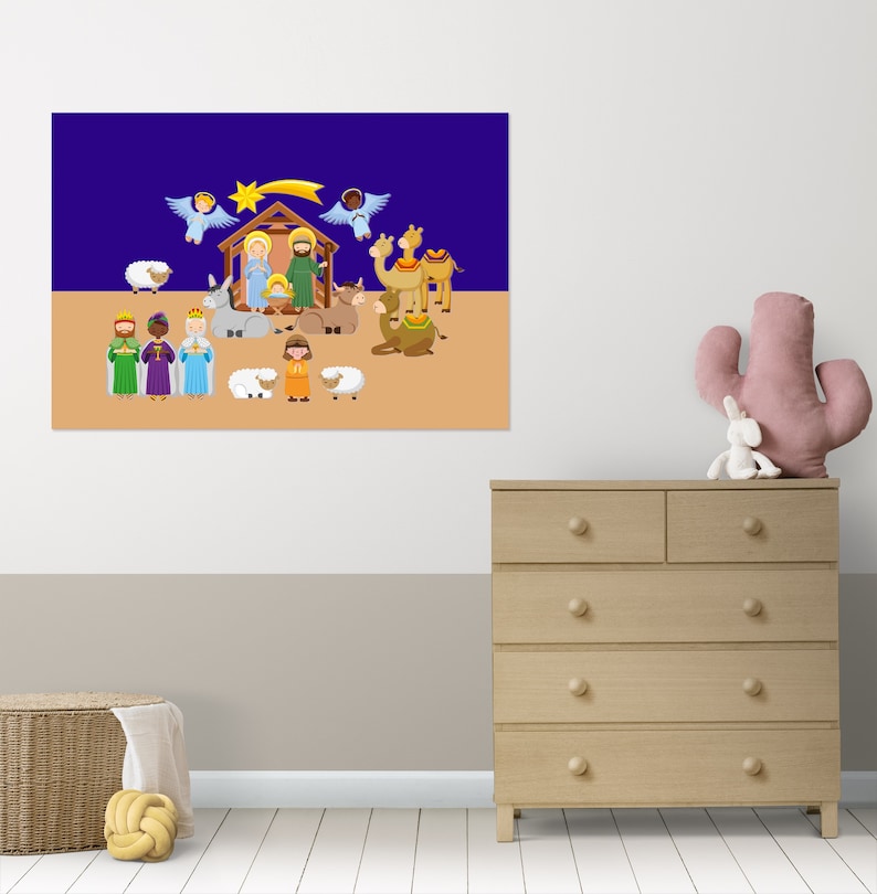 Nativity Scene for Christmas, Advent, Stick Puppets, Christmas ...