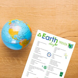 Earth Day Trivia Game, Party Trivia, Trivia Quiz, Answer Key Included ...
