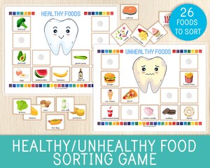 Food Groups Printable Picture-word Cards Set 48 Cards Food Flashcards ...