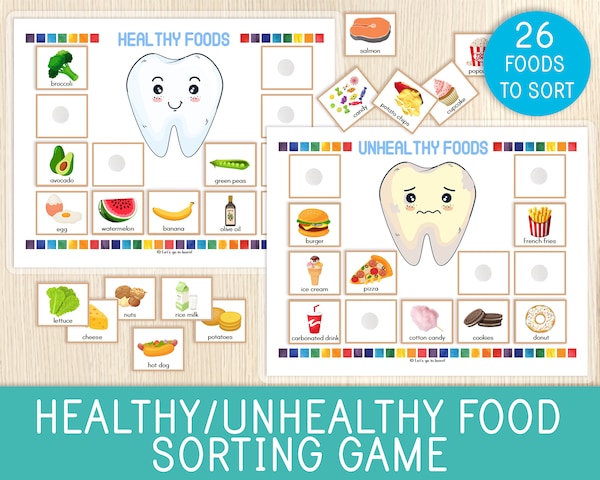 Food Groups Printable Picture-word Cards Set 48 Cards Food Flashcards ...