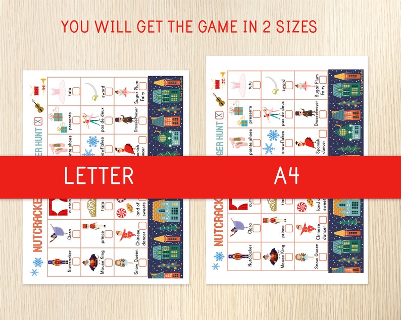 Nutcracker Scavenger Hunt, Treasure Hunt Activity, Christmas Game ...