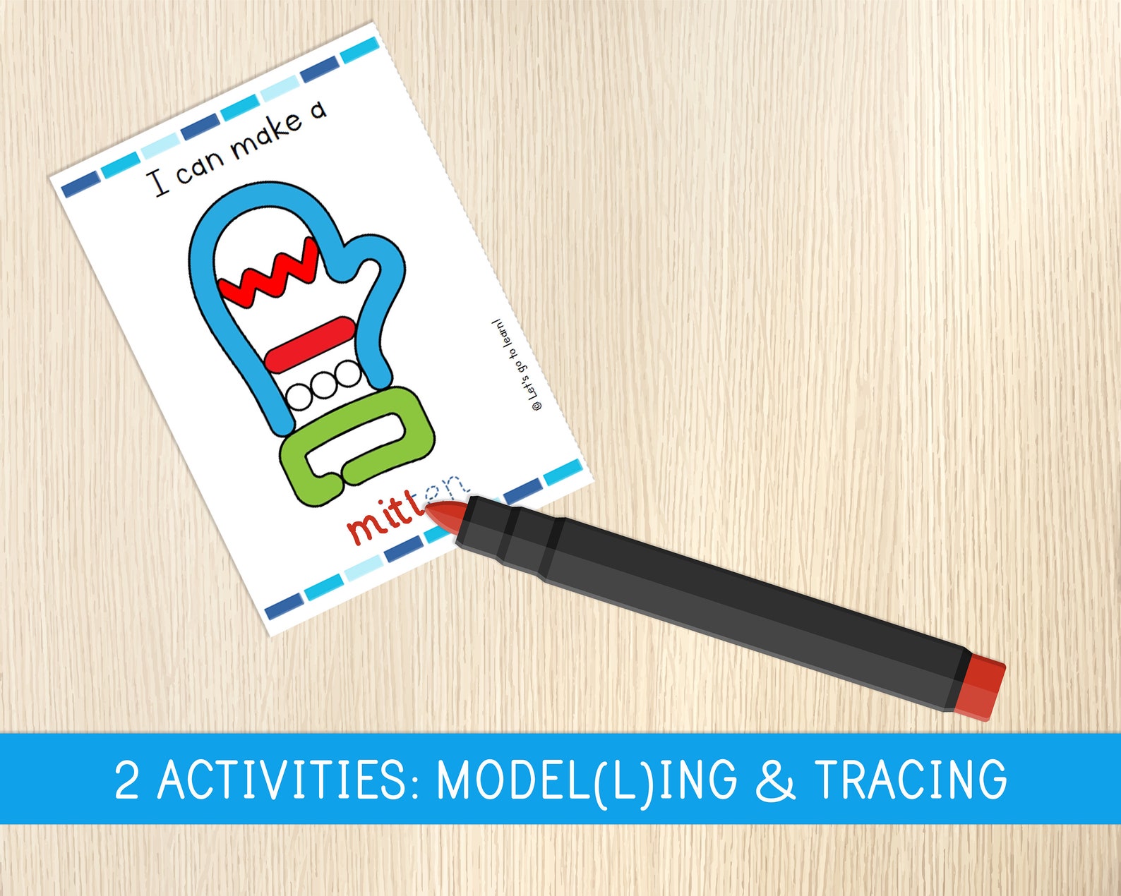 Winter Playdough Mats, 20 Visual Cards, Play Doh, Toddler Activity ...