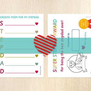 All About My Stepdad Book, Father's Day Gift, Birthday, Present for ...