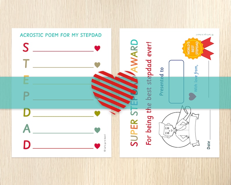 All About My Stepdad Book Father's Day Gift Birthday - Etsy