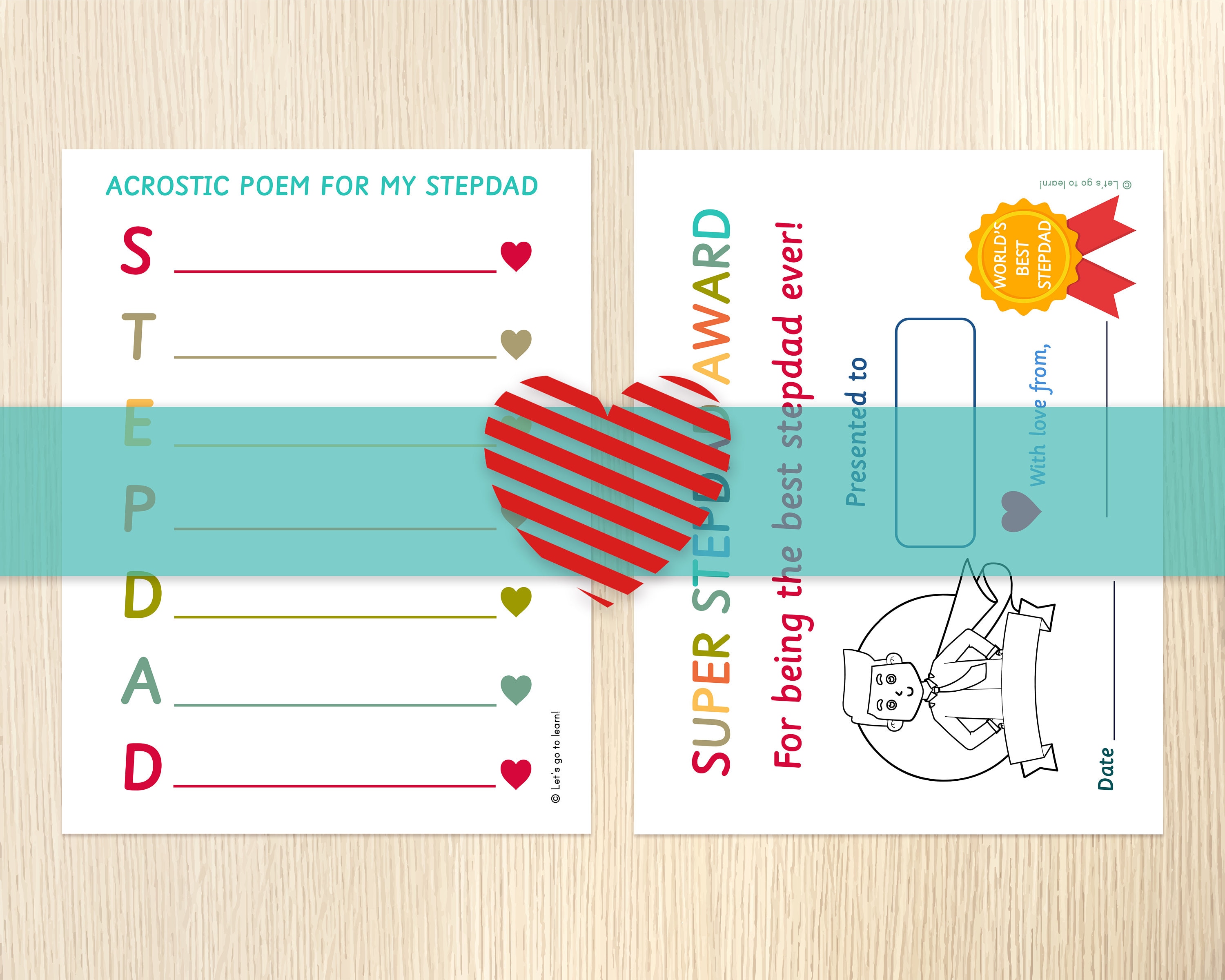 All About My Stepdad Book, Father's Day Gift, Birthday, Present for ...