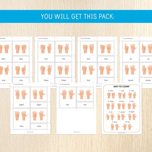 Counting Activity Worksheet, 3-part Cards & Chart, Nomenclature Cards ...