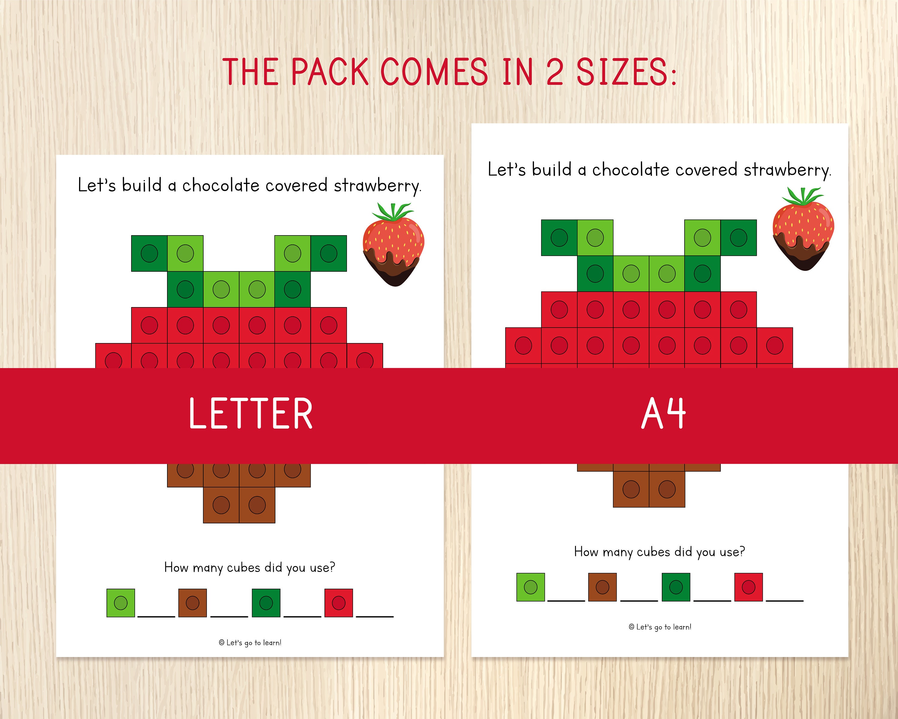 Valentine's Day Snap Cubes Mats - Connecting Cubes Task Cards ...