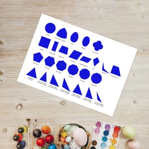 Montessori Geometric Cabinet Control Chart - Shapes Poster - Math ...