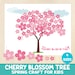 Cherry Blossom Tree Craft for Kids, Cut & Paste Activity, Spring Craft ...