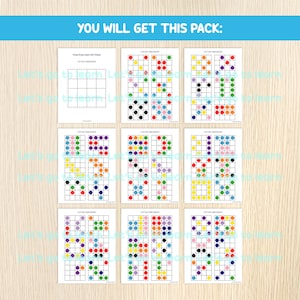 Pom Pom Patterns for Kids – Color Matching Activity for Toddlers – Fine ...