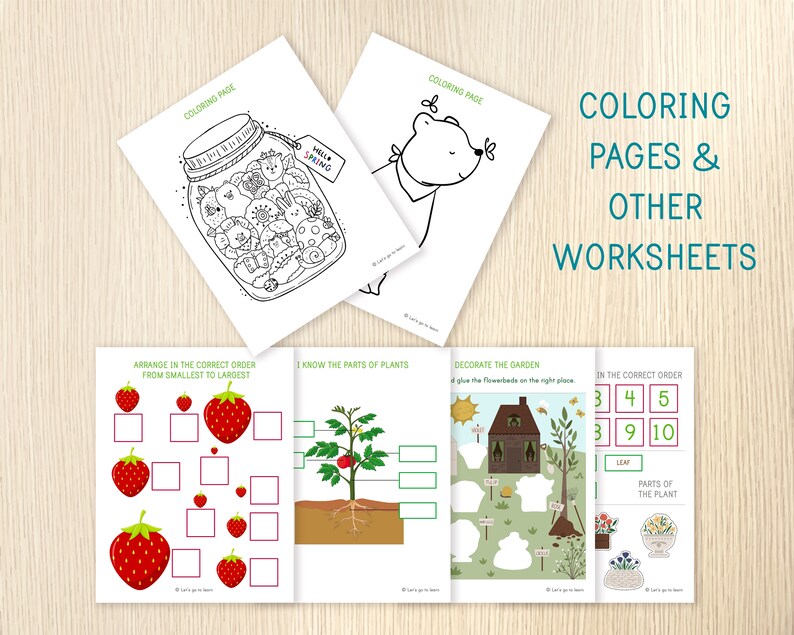 Spring Worksheets Spring Learning Pack Spring Themed | Etsy