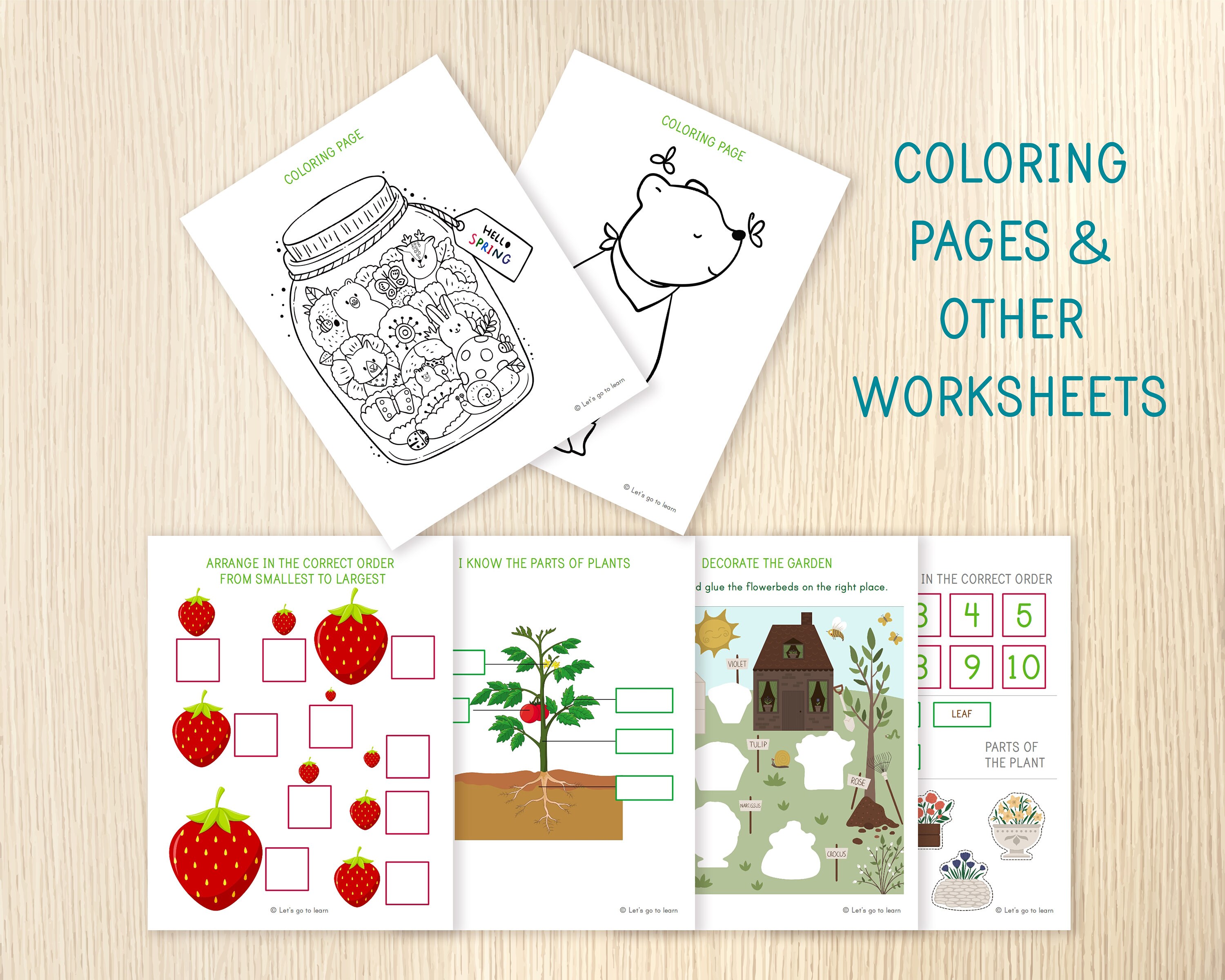 Spring Worksheets, Spring Learning Pack, Spring Busy Book, Preschool ...